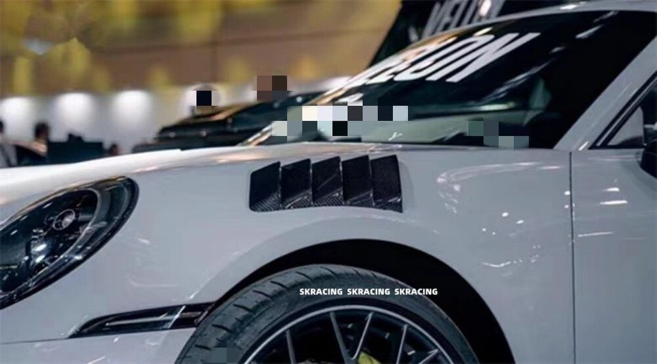 For Porsche Carrera 911 992 Front Bumper Hood Side Fenders Cover Carbon ...