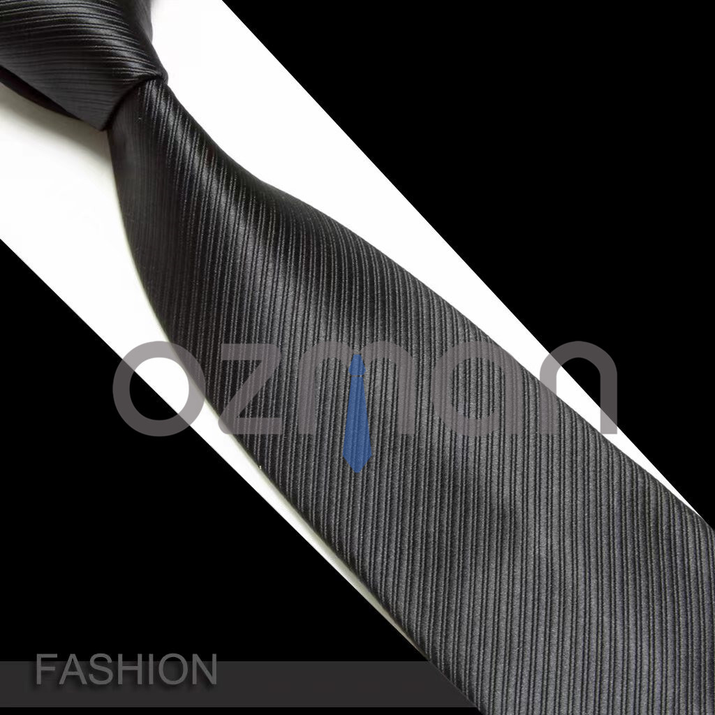 Men Business Formal Ties Striped Woven Patterned Silk Tie Necktie 8cm ...
