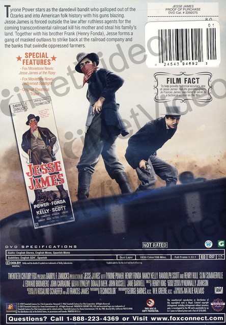 jesse james 1939 dvd for sale online | eBay