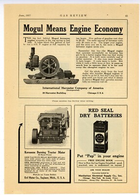 1917 International Harvester Ad: Mogul Kerosene Engine - 4 HP - Chicago ...