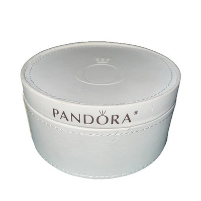Pandora Empty White Charm Box With Black Velvet Interior round shape | eBay