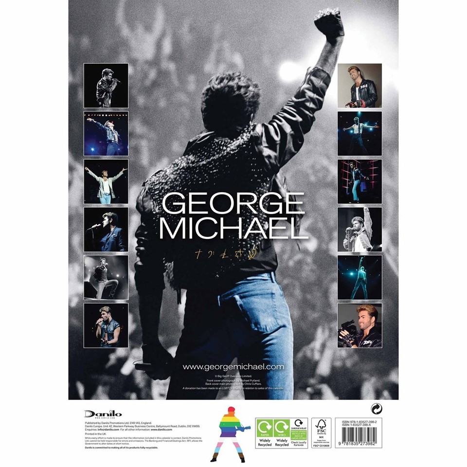 George Michael A3 Calendar 2026 - Entertainment - Month To View | eBay UK