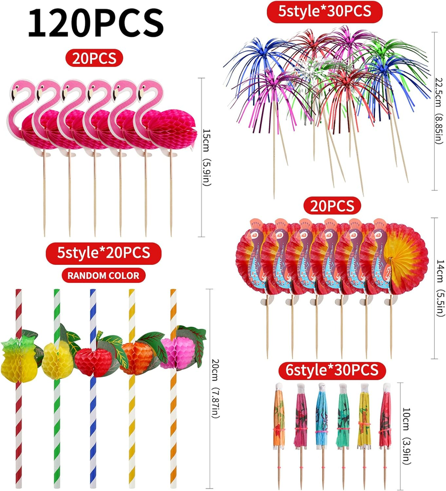 Cocktail Party Decorations,Paper Umbrella Sticks for Cocktails Drink ...