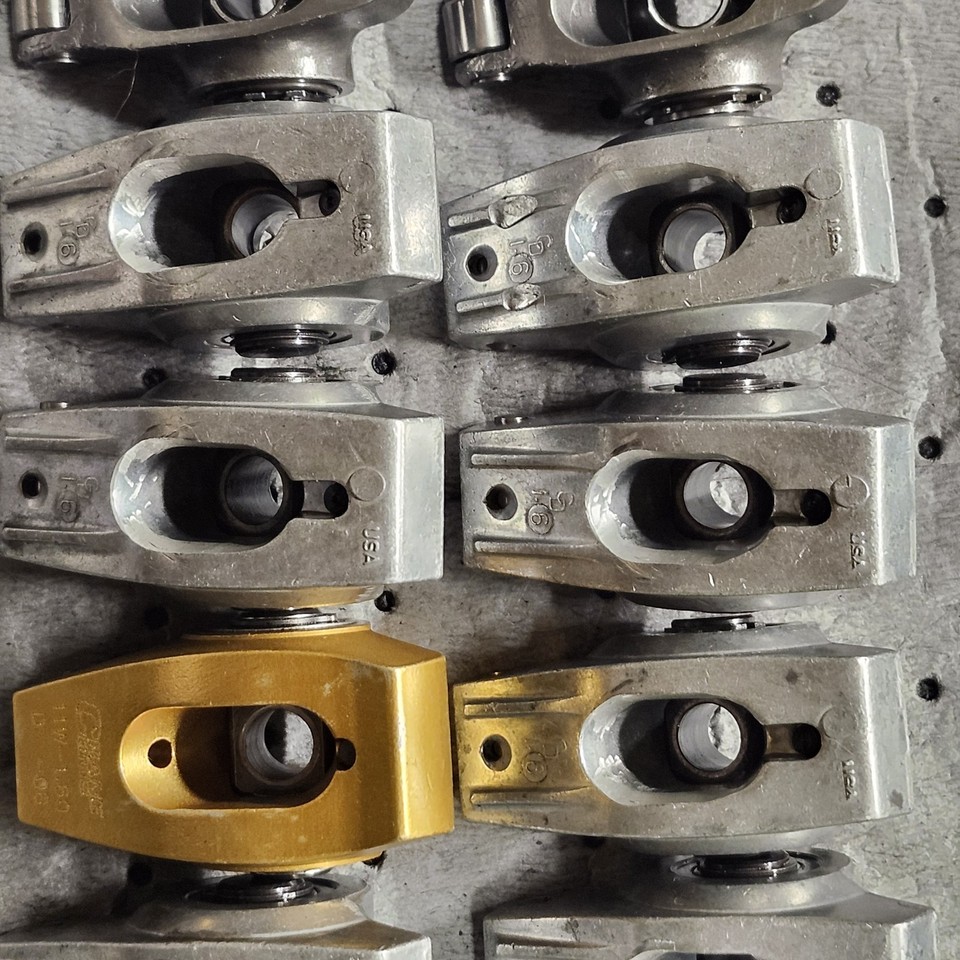Misc. Chevy Small Block 1.6 Roller Rockers Arms And Stud Girdles | eBay
