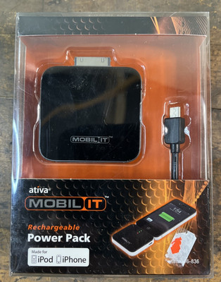 NEW Ativa Mobil IT Rechargeable Power Battery Pack For iPod/iPhone | eBay