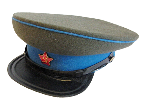 Soviet Russian Army AIR FORCE WW2 Visor Cap Peak Hat Red Star Badge ...