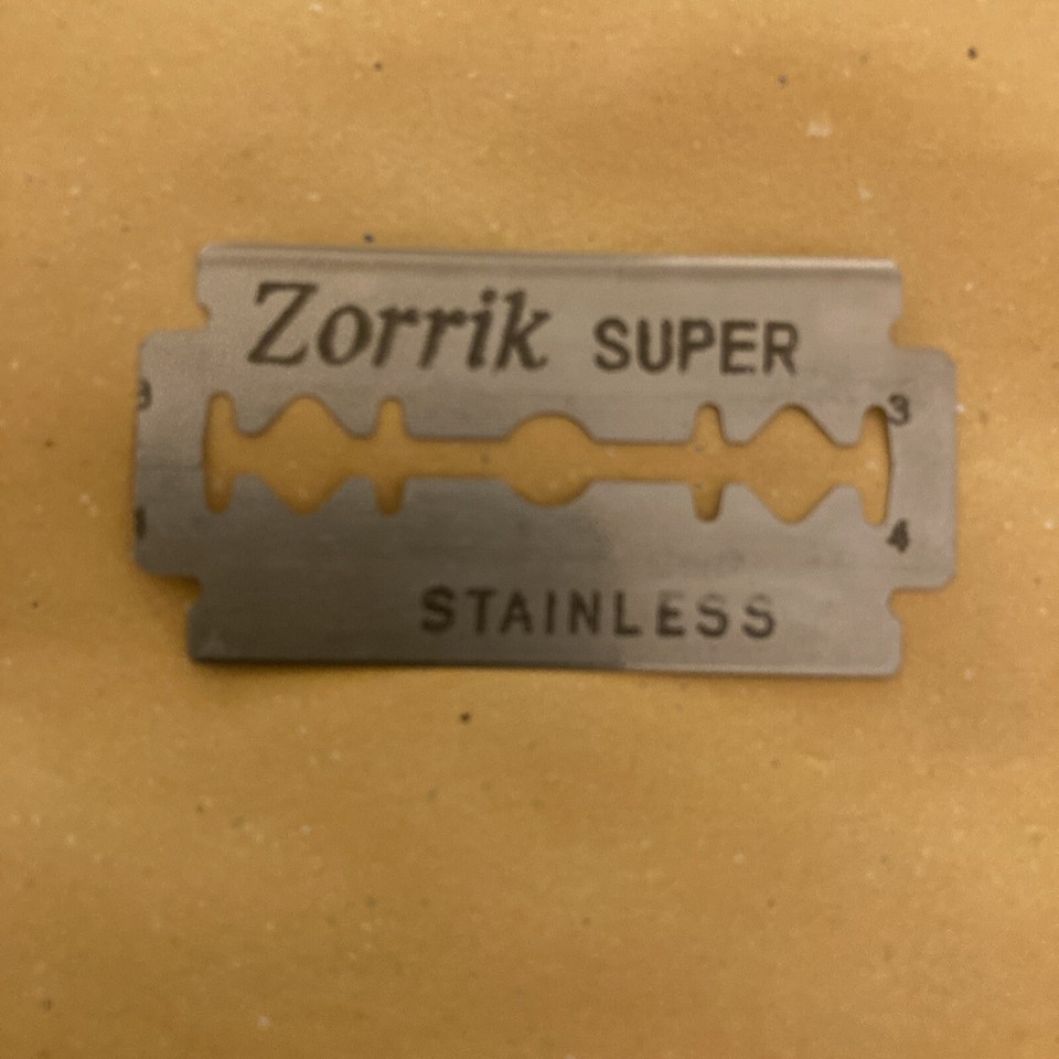 5 Double Edge Razor Blades, Zorrik Super Stainless Steel Blade | eBay