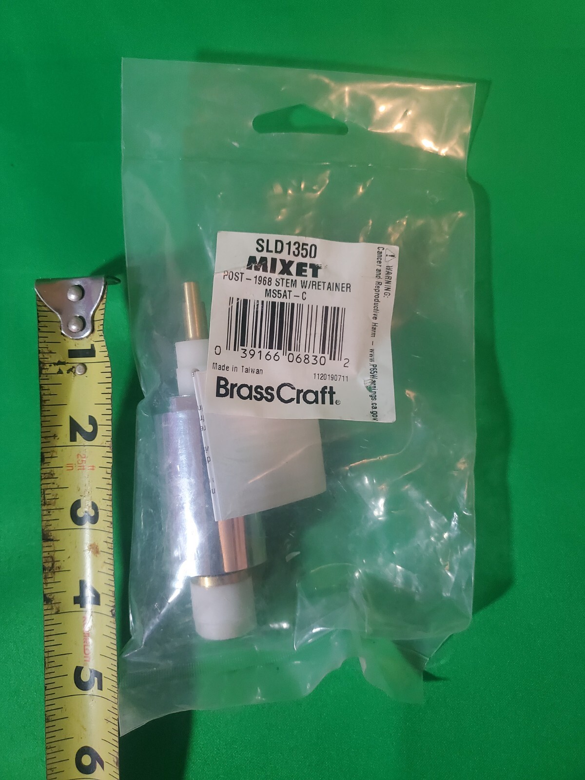BrassCraft Mixet Post 1968 Stem with Retainer White 4-1/2" SLD1350 | eBay