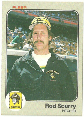 ROD SCURRY PITTSBURGH PIRATES #322 - FLEER NM-MT 1983 | eBay