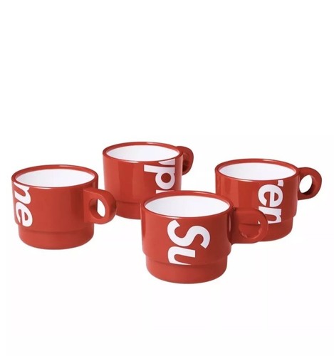 Supreme Stacking Cups Set of 4 Red SS18 LIMITED 100% Authentic BRAND ...