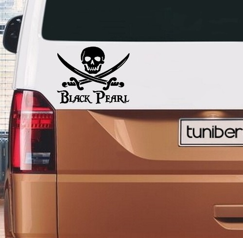 Auto Aufkleber "Black Pearl" 20x17cm Sticker Movies Versandkostenfrei ...