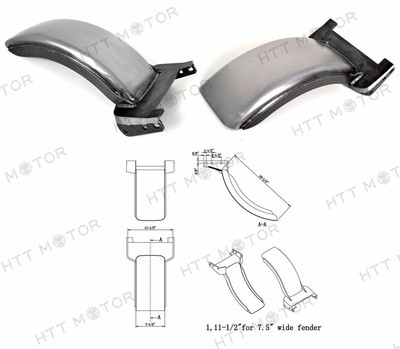 HTTMT 7.5'' Wide 23" WHEEL REAR FENDER STRUTLESS FOR HARLEY SOFTAIL ...