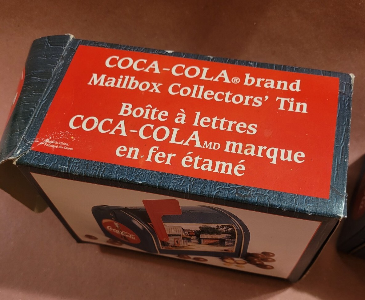 Vtg Coca-Cola Mailbox Tin Collectible 1999 Pre-loved for sale online | eBay