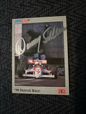 Signed Trading Card Indy 500 Car Indianapolis Danny Sullivan ...