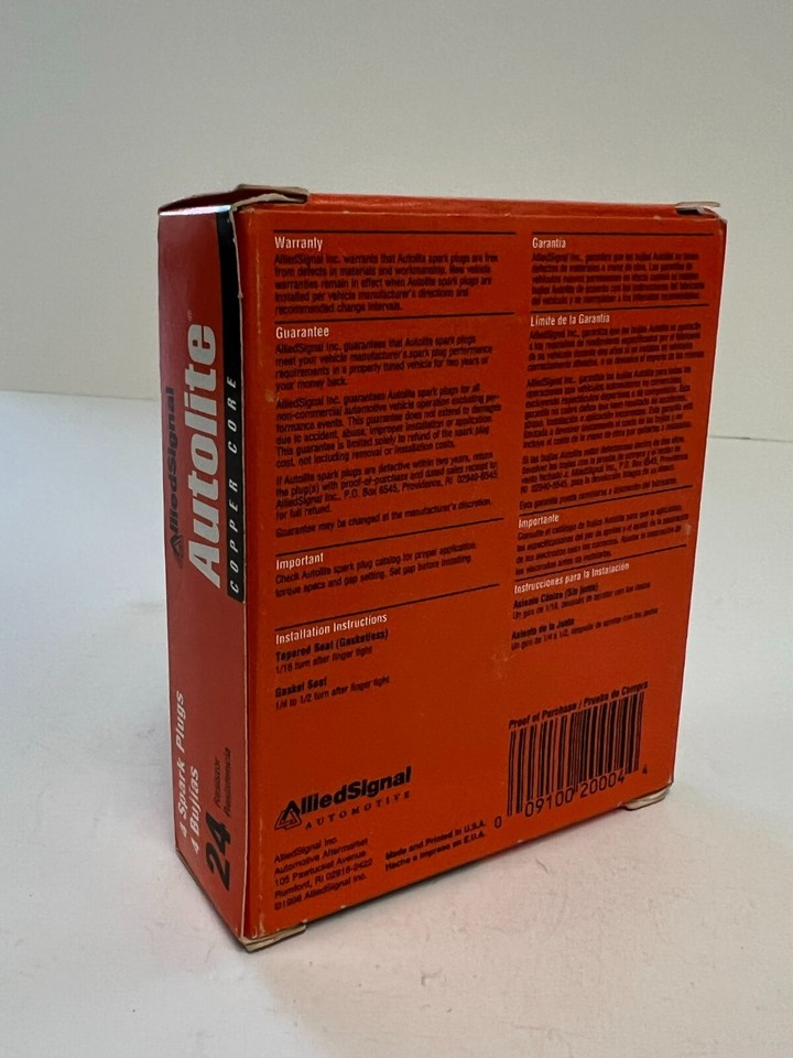 Autolite 24 Spark Plug - Box of 4 | eBay