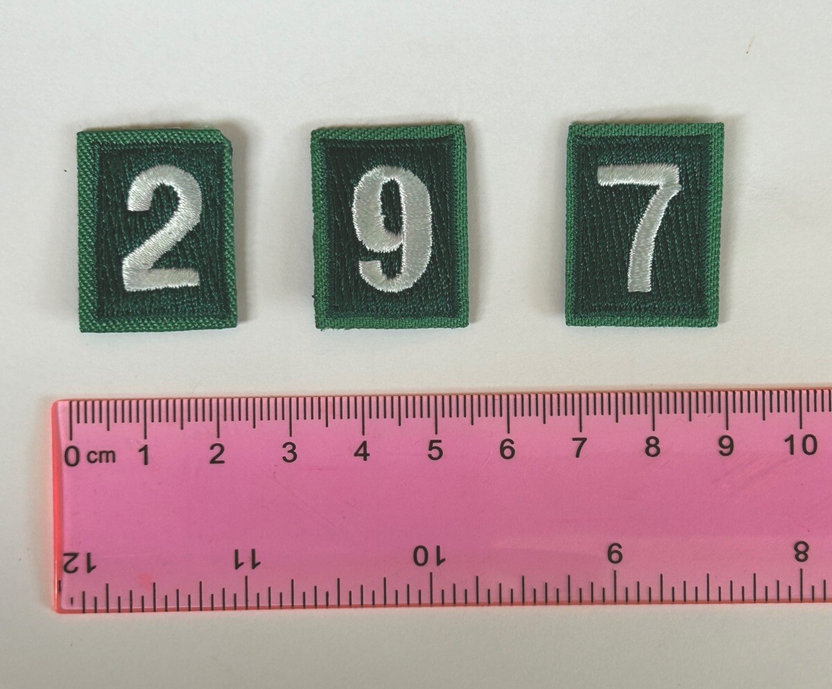 Girl Scouts Numbers Iron On Patches | eBay