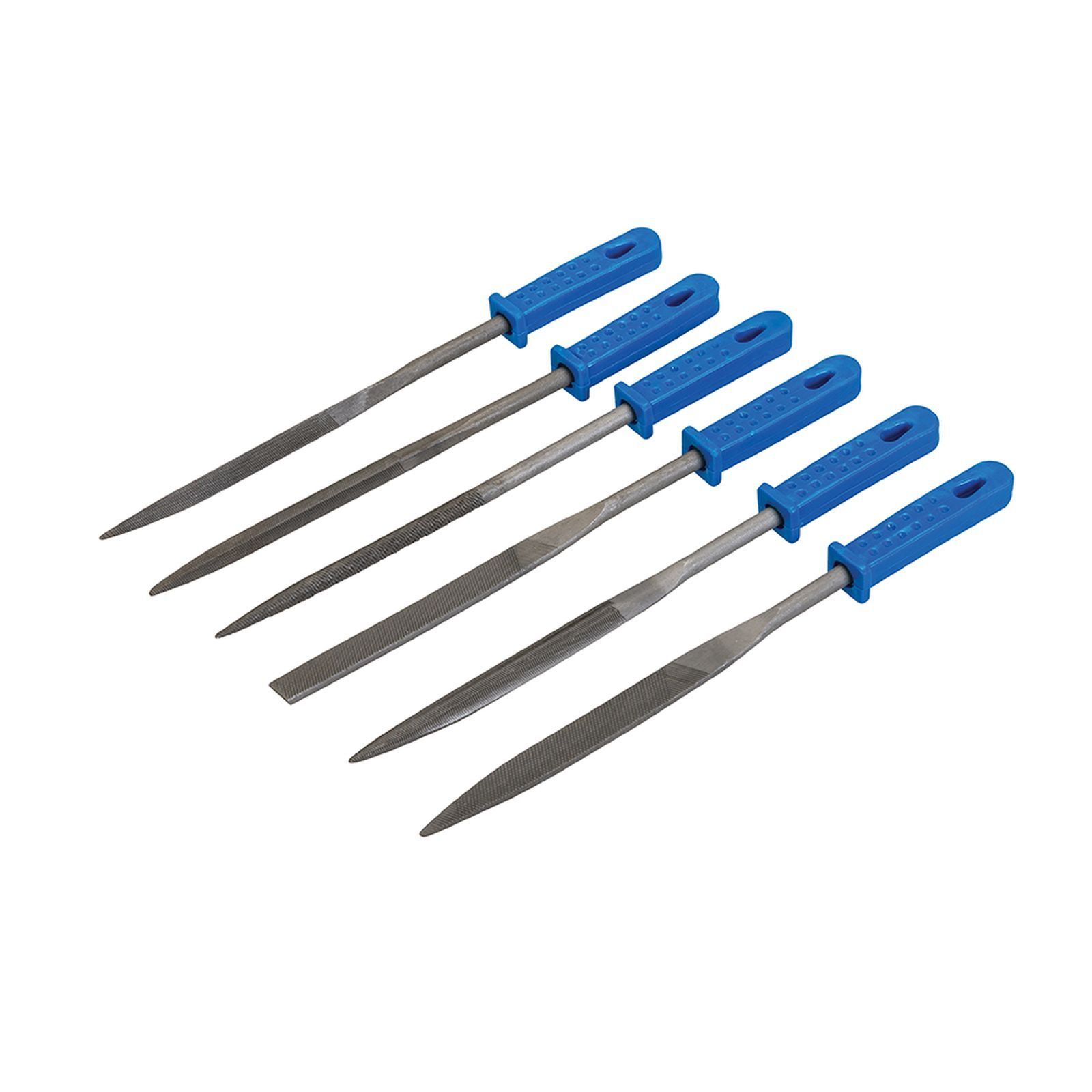 Silverline 6 Piece 100mm Warding File Set Mechanical Engineering ...