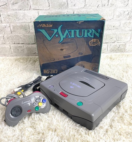 SEGA V Saturn Gray Victor Console RG-JX2 Tested System "NTSC-J" JAPAN ...