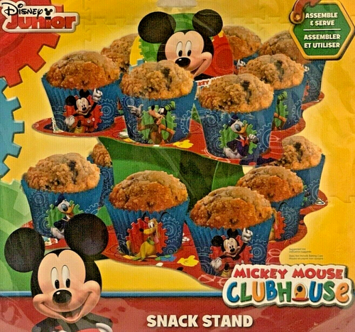 Disneys Mickey Mouse Clubhouse Disposable Cupcake Snack Birthday Stand ...