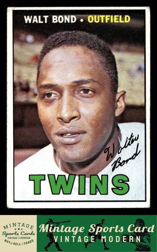 1967 Topps - Walt Bond - #224 Minnesota Twins | eBay