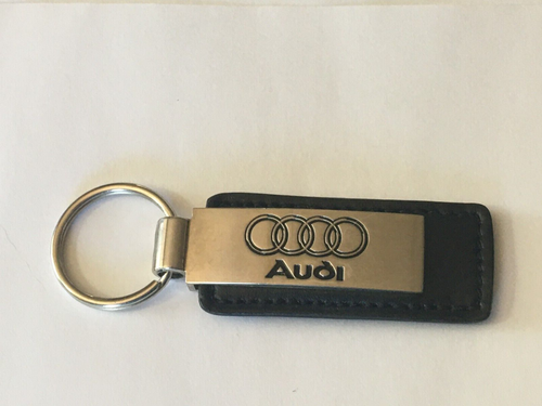 Audi Leather & Metal Keychain Fairfield CT, Key Ring Connecticut | eBay