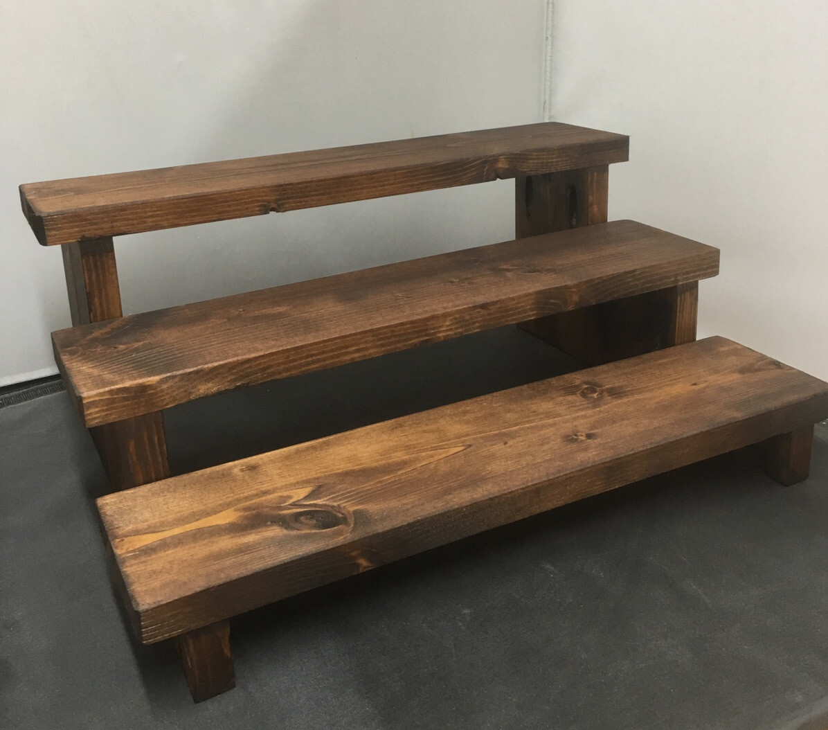 Wooden Stair Step Display Plywood Spiral Staircase Display Stand : 4