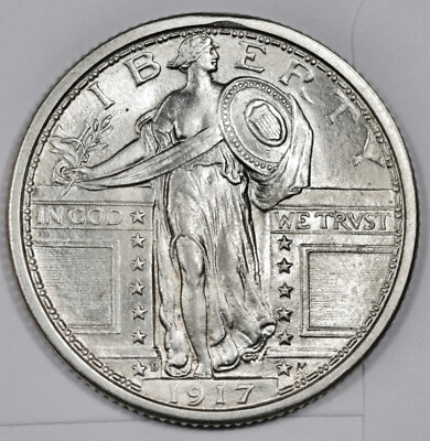 1917-d Barber Quarter. Type 1. Full Head. BU. 204862 | eBay