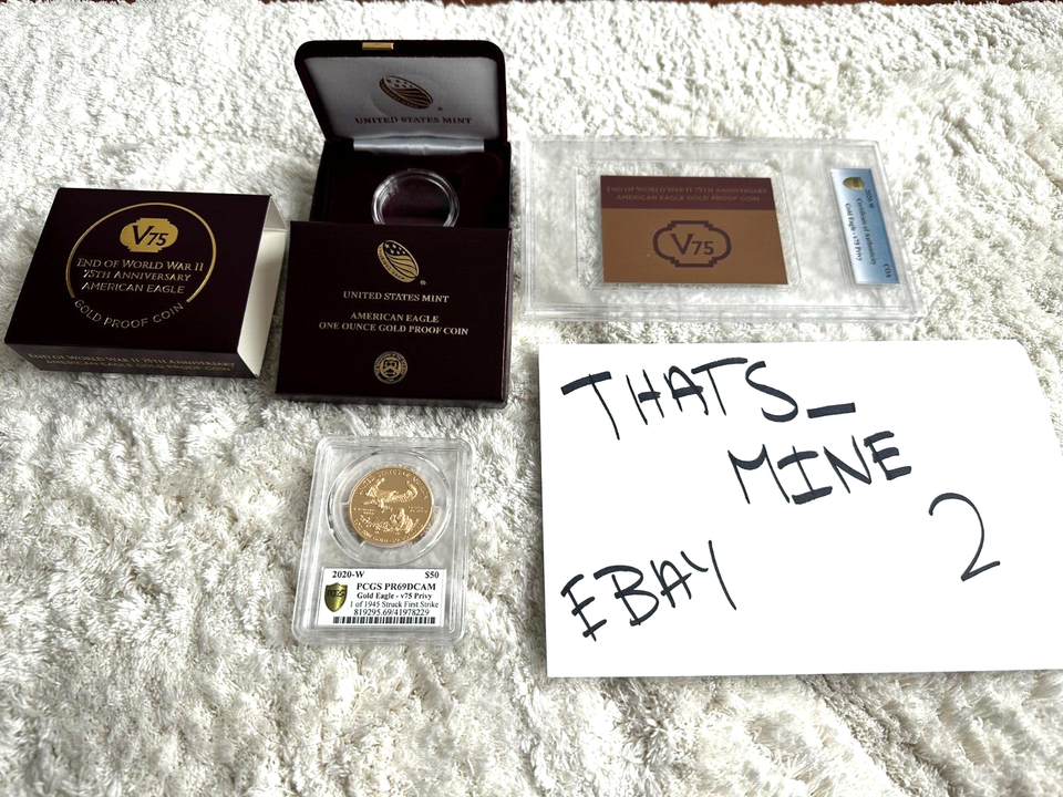 2020 End of World War II 75th Anniversary V75 American Eagle Gold Coin ...