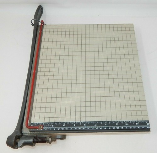 Vintage Ingento GT Guillotine Style Paper Trimmer Cutter 12 Inch | eBay