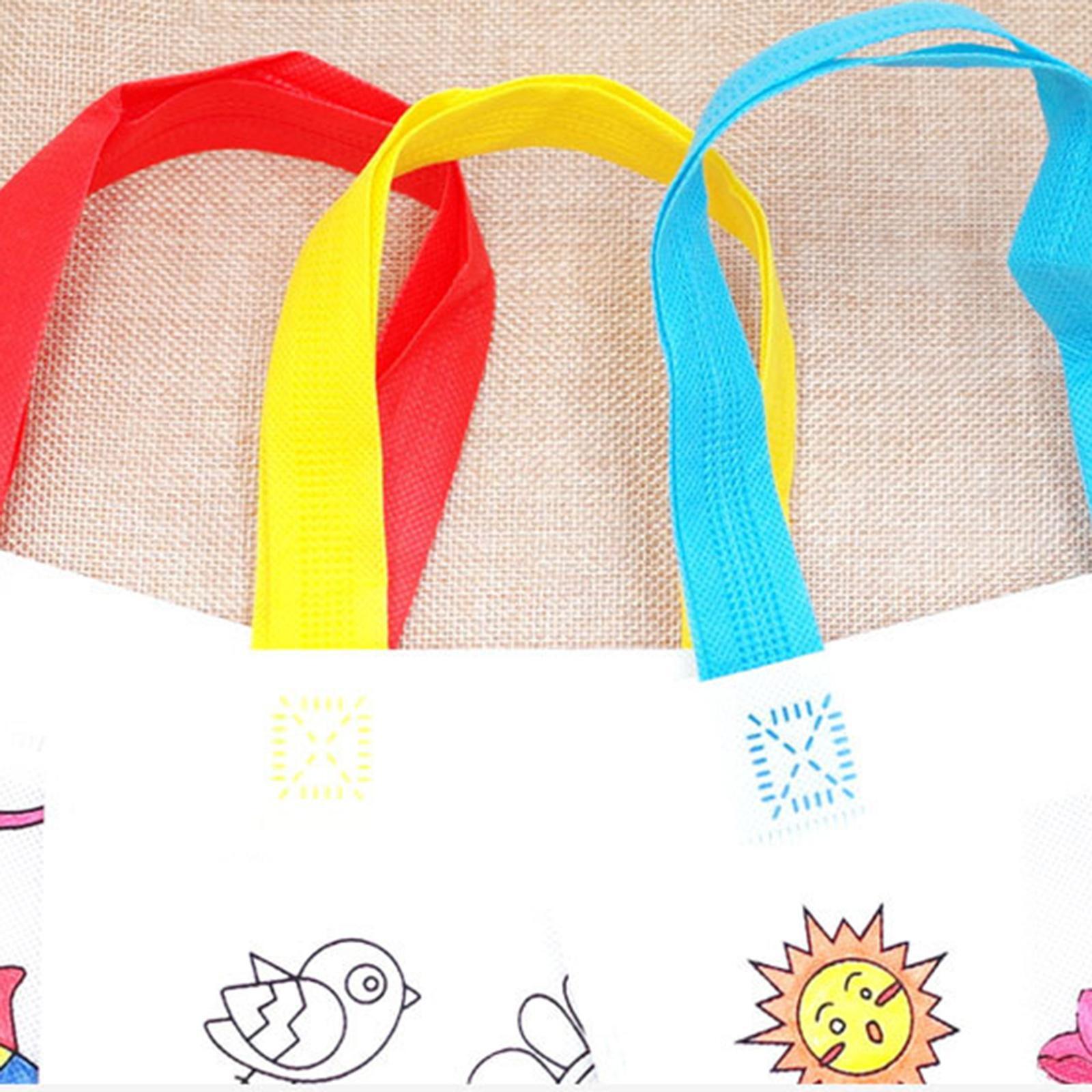 5Pcs Coloring Goodie Bags Color Your Own Bag Portable Party Goodie Bags ...