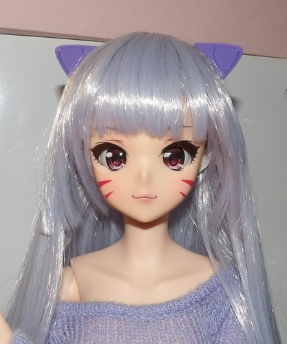 MikelaFrostDesigns Smart Doll Cyber Kitty Ears Purple centred BJD | eBay