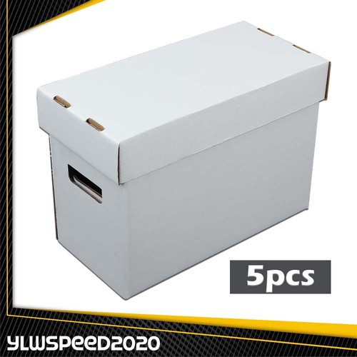 5PCS High Quality White Short Comic Book Storage Boxes Holds 150-175 ...