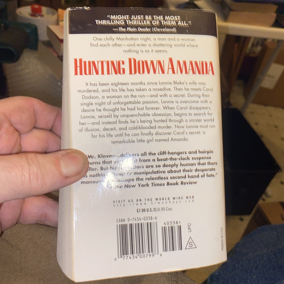 Hunting Down Amanda by Andrew Klavan (2000 Paperback) | eBay