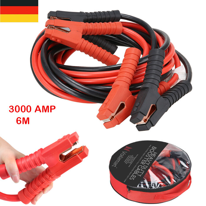 3000Amp 6m 50mm² Starthilfekabel Überbrückungskabel LKW PKW KFZ ...