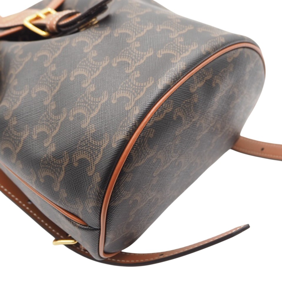 Celine 197662 Triomphe Folco Mini Backpack | eBay