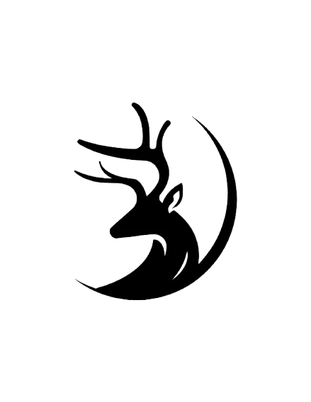 Buck Head Silhouette Outline