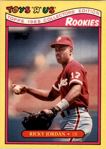 1989 Topps Toys'R'Us Rookies Ricky Jordan Baseball Cards #17 | eBay