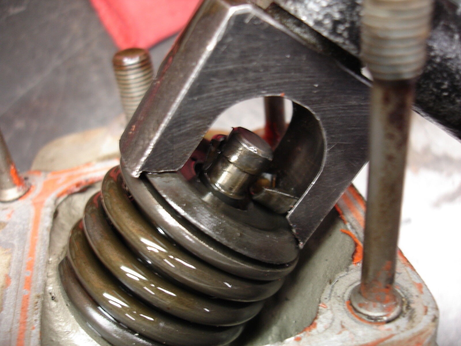 TOOL VALVE SPRING COMPRESSOR HARLEY KNUCKLEHEAD PANHEAD SHOVELHEAD ...