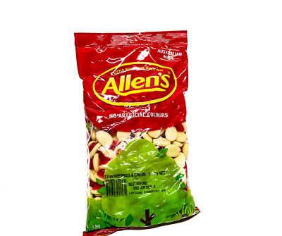 Allen's - Strawberries and Cream - 1.3KG - Allens Bulk Lollies, Sweets ...