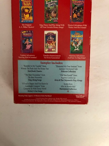 Disney Family Video Sampler VHS | eBay