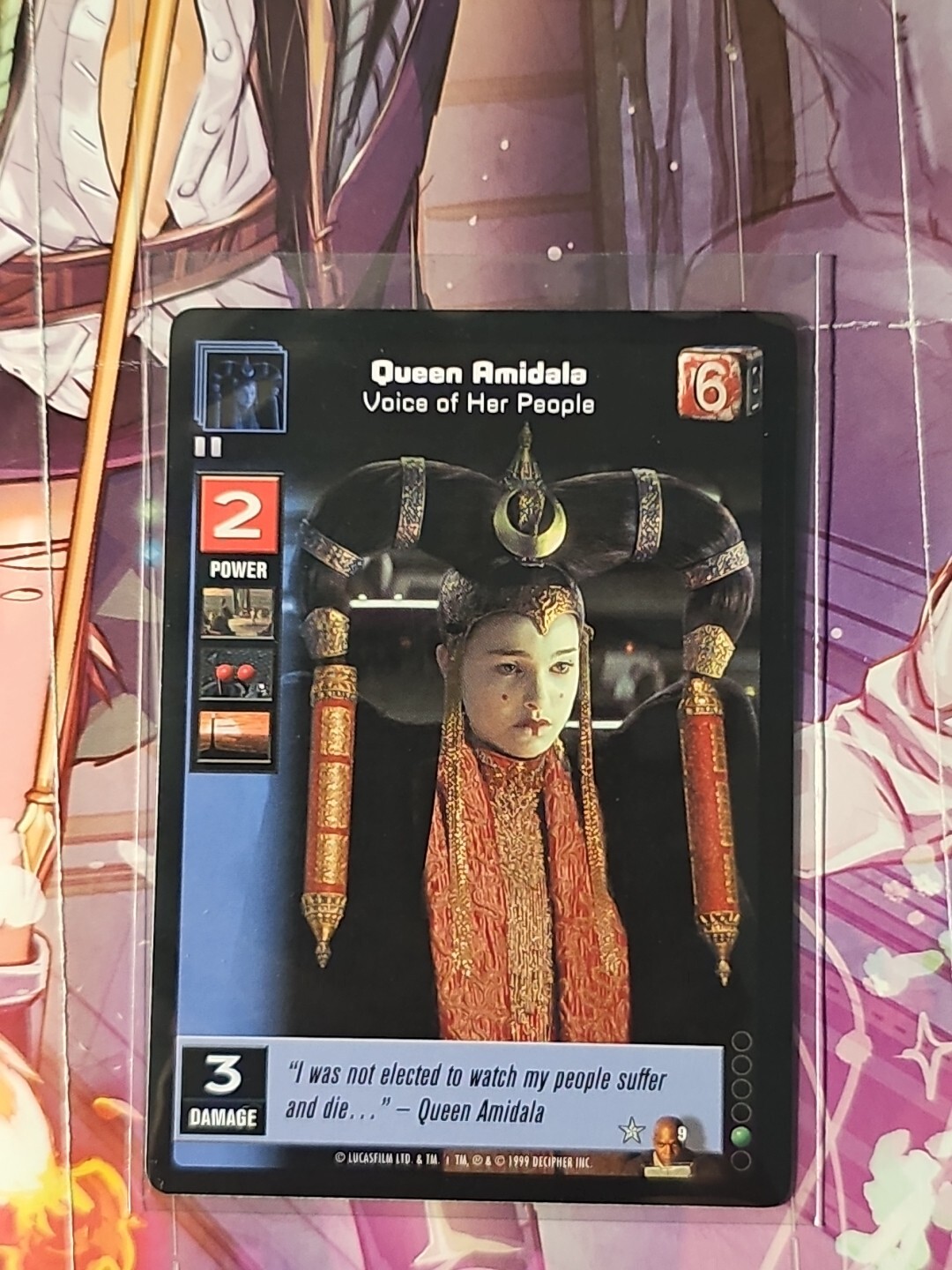 1999 Star Wars CCG Young Jedi: Queen Amidala Voice Of Her People - Card ...