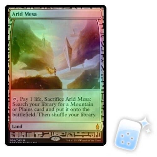 FOIL ARID MESA Masterpiece Series: Zendikar Expeditions Magic MTG MINT ...
