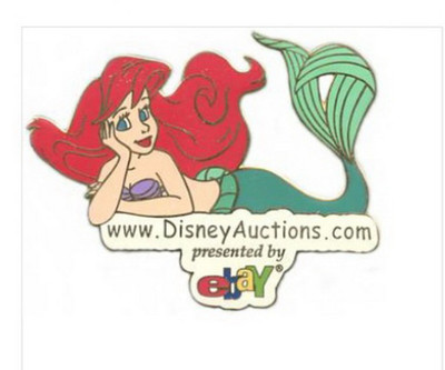 Ariel full body Logo Authentic Disney Little Mermaid Auction Pin no ...