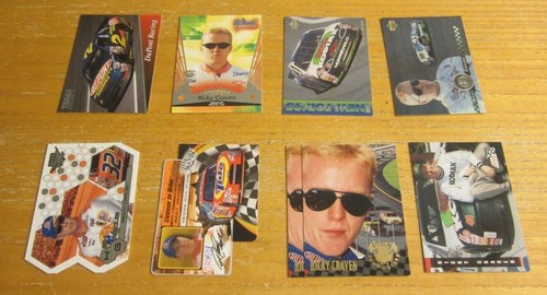 Ricky Craven Driver Lot of 9 Trading Cards w/2 INSERTS NASCAR Racing | eBay