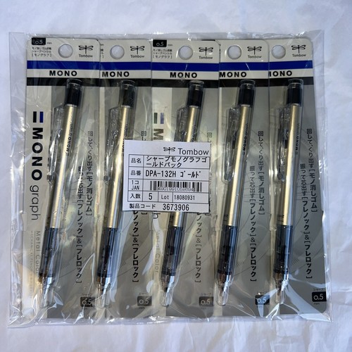 Tombow Mono Graph Fine Mechanical Pencil - 0.5 mm - Lot Of 5 Metal ...