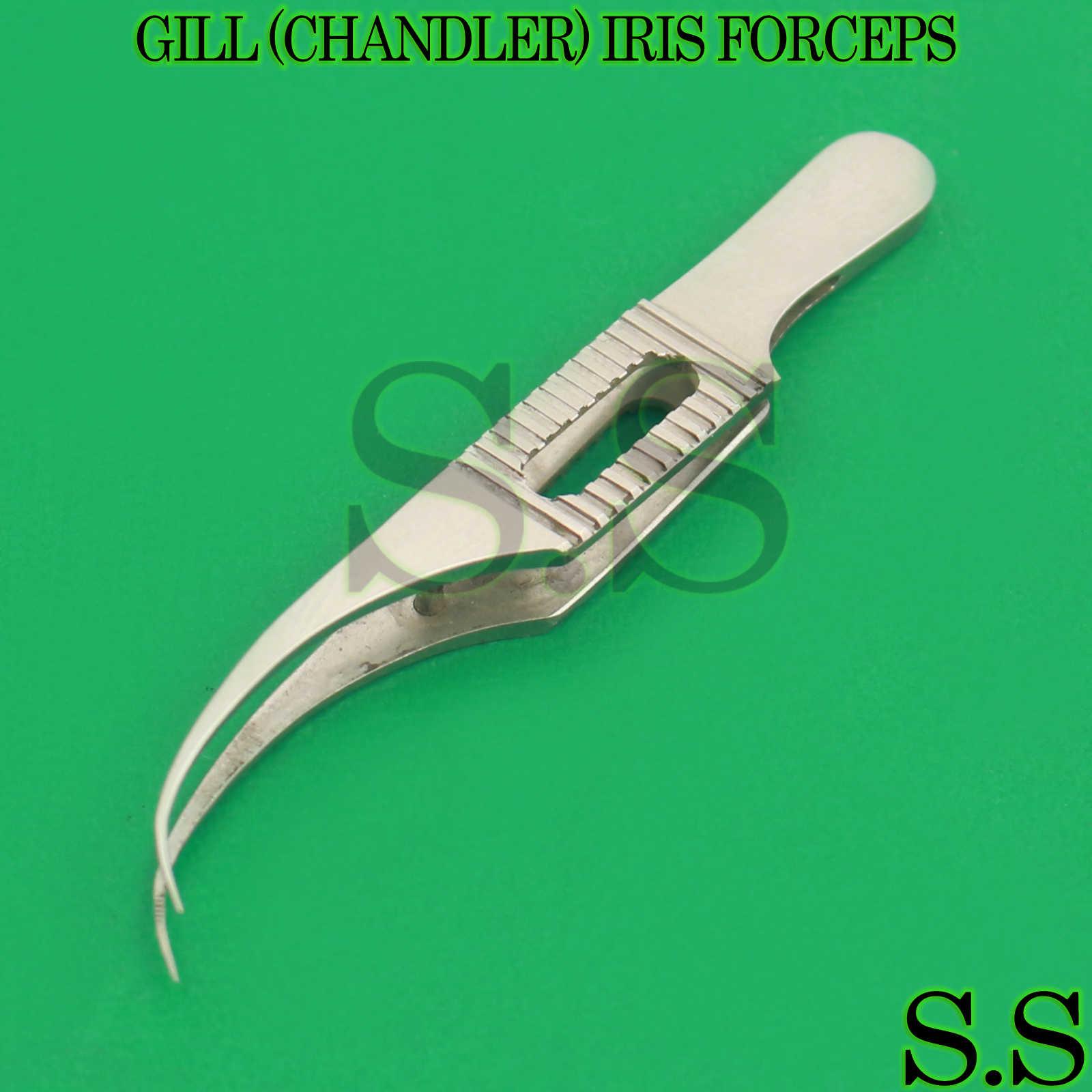 6 PCS GILL (CHANDLER) Iris Forceps 3" Serrated Tip 0.6mm Wide | eBay