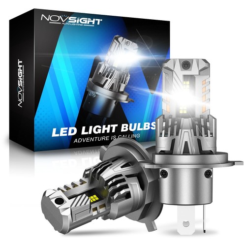 NOVSIGHT H4 9003 LED Headlight Bulb Kit Lamp White High Low Beam ...