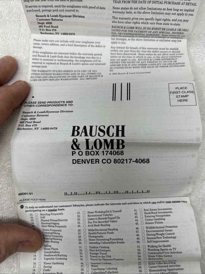 Ray Ban Sport Series Black PLeather Eyeglass Sunglass Case ONLY‼️‼️ ...