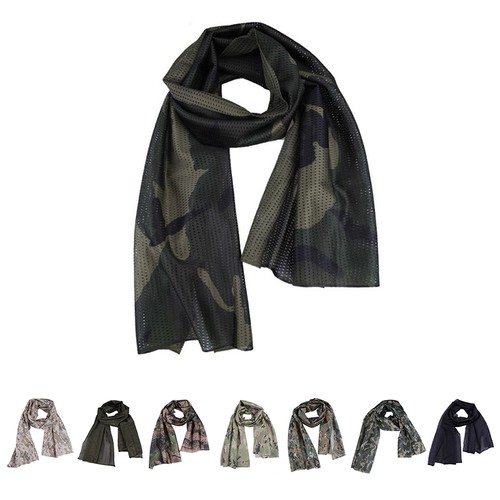 Military Tactical Camouflage Scarf Mesh Breathable Headband Mesh Scarf ...