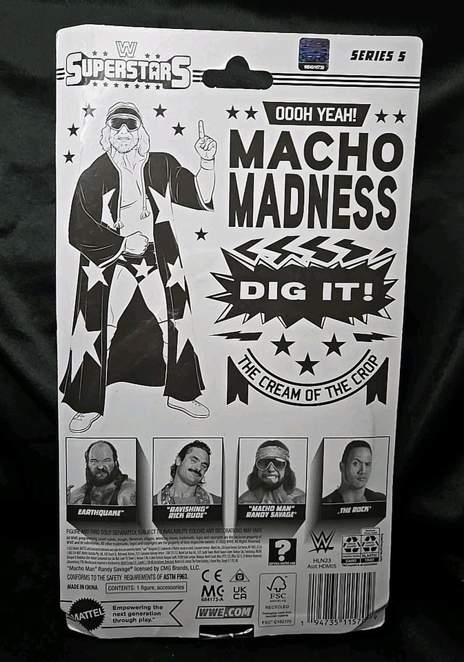 Mattel WWE Superstars Macho Man Randy Savage Action Figure 2022 New ...